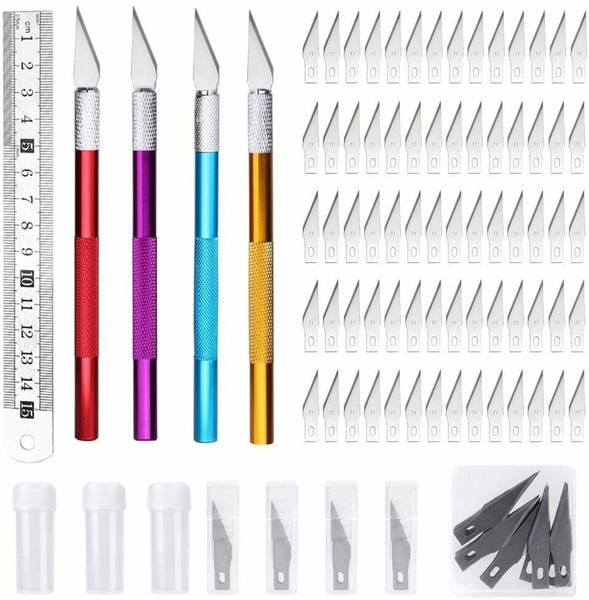 11/22/43/44/75/123pcs/set Precision Craft Hobby Knife Kit with 70 Pcs ...