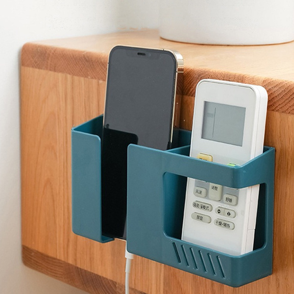 Punch-free Remote Control Mobile Phone Charging Wall-mounted Box Double ...