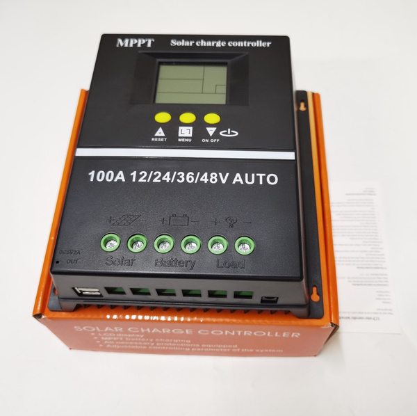 60A 80A 100A PMW MPPT 12V 24V 36V 48V auto solar charge controller with ...
