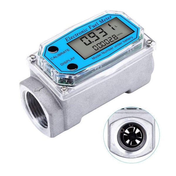 1 Inch / 1.5 Inch Digital Turbine Flowmeter K24 Diesel Gasoline ...