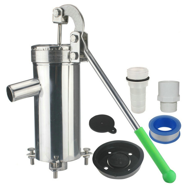 Stainless Steel Manual Water Pump Home Oil Pump Well Hand Shake Suction ...