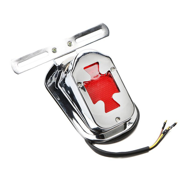 Motorcycle Turn Signal Rear Tombstone Cross Tail Light Brake Stop Lamp ...