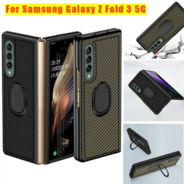 New Case for Samsung Galaxy Z Fold3 Foldable Carbon Protective Cover ...