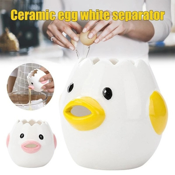 Creative Cartoon Chicken Egg Yolk White Separator Ceramics Ceramic ...