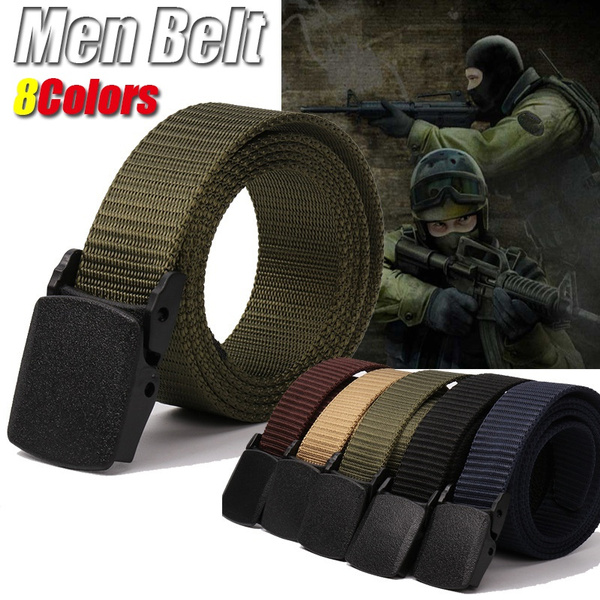8 Colors Men Fashion Nylon Belt Army Belts Adjustable Belt Men Outdoor ...