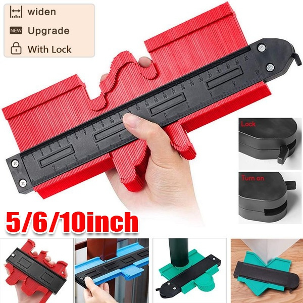 2022 New Widen 3D Mitre Angle Measuring Ruler Plastic Contour Gauge ...