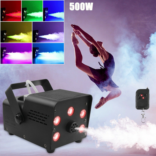 500W 3 IN 1 RGB LED Lighting Effect Portable Smoke Machine Fog Machine ...