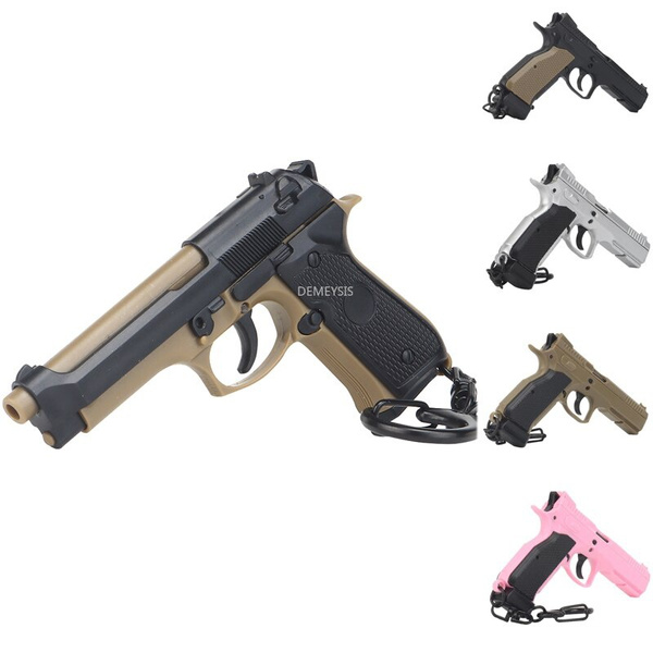 Tactical Pistol Shape Keychain M92 Model Decorative Keychains Birthday ...