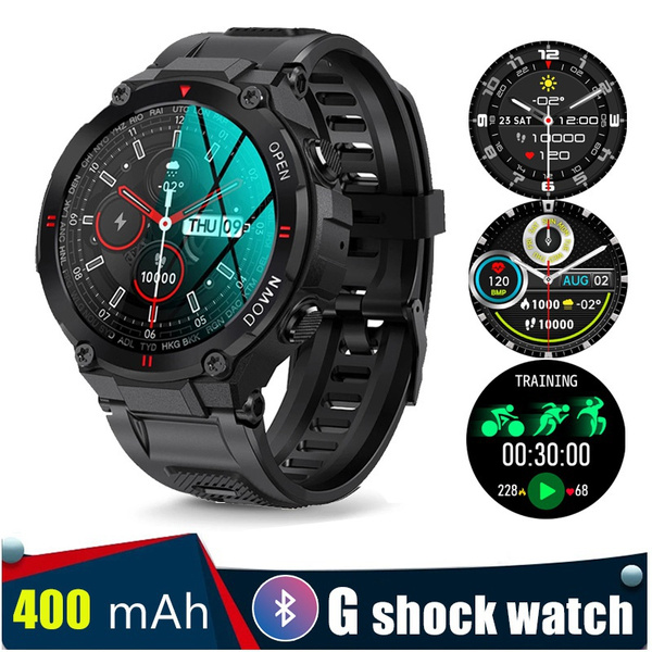 New 2021 Men Bluetooth Smart Watch Tracker Heart Rate Oxygen IP68 ...