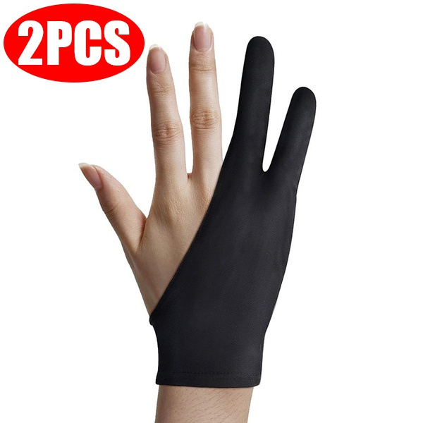 1/2Pcs Two-Finger Glove for Graphics Drawing Tablet Artist Tablet ...