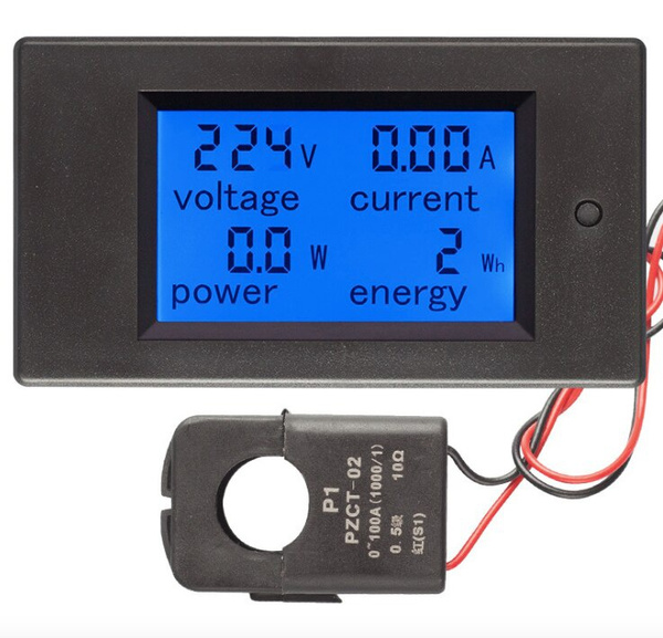 AC 80-260V 100A Digital Voltmeter Ammeter Power Energy Tester 110V 220V ...