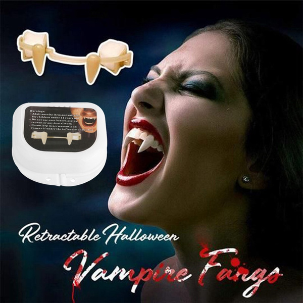 Diy Fangs Halloween Decoration Props Horror Vampire False Teeth Fangs ...