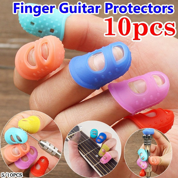 5/10 Pcs/Lot of Silicone Finger Guard Thimble Hollow Breathable ...