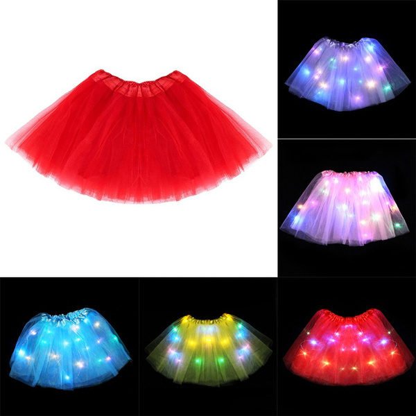 Light Up Led TUTU Skirts,Stage Dance Skirt For Girls Kids Dancewear | Wish