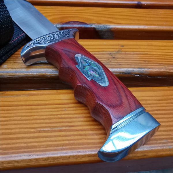 High quality shadow wood camp straight blade outdoor survival tactics ... High quality shadow wood camp straight blade outdoor survival tactics ...