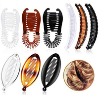 Plastic Hair Clips Hair Comb Bananahaircomb Vintage Clincher Combs Tool ...