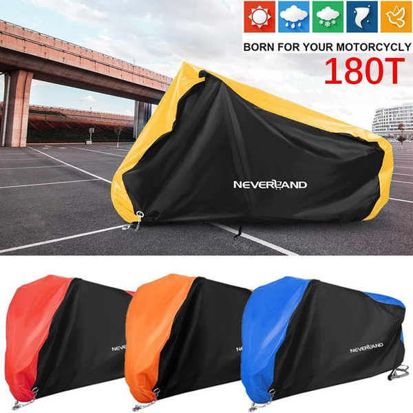 Universal 190T Waterproof Motorcycle Covers UV Protection Motors Dust ...