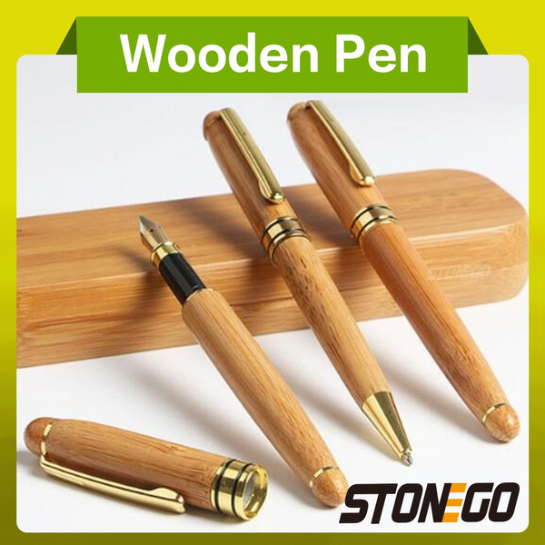 High Quality Bamboo Luxury Fountain Pen/Signature Pen Ink 0.5mm for ...