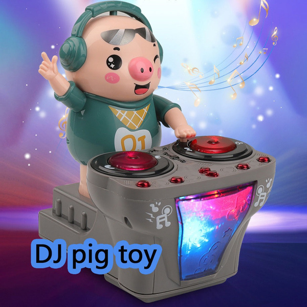 Tiktok DJ electric dash, pig dancing, swing pig, lighting children toys ...