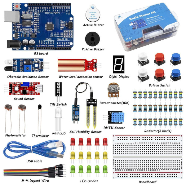 LAFVIN 1unit Basic Starter Learning Kit for Arduino R3, Include ... LAFVIN 1unit Basic Starter Learning Kit for Arduino R3, Include ...