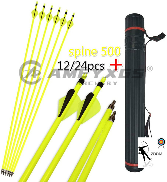 Archery Arrows 30 Inch Spine 500 Bow Arrows For Recurve Bow Compound ...