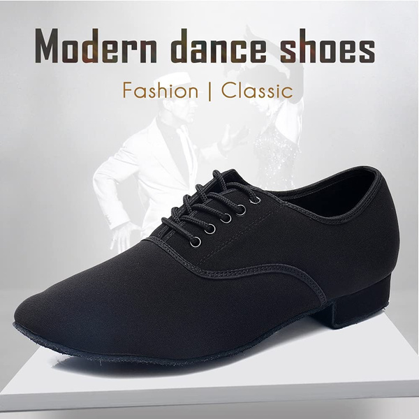Men's Ballroom Dance Shoes Low Heel Latin Tango Morden Rumba Social ...