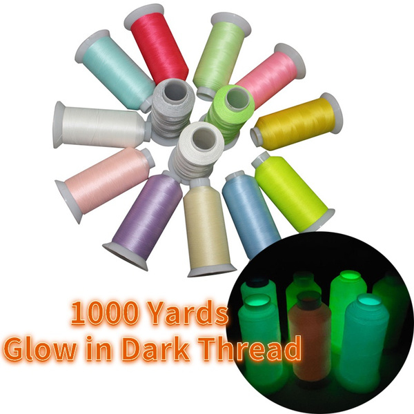 1000 Yards/Roll DIY Sewing Thread Glow In The Dark Embroidery Thread ...