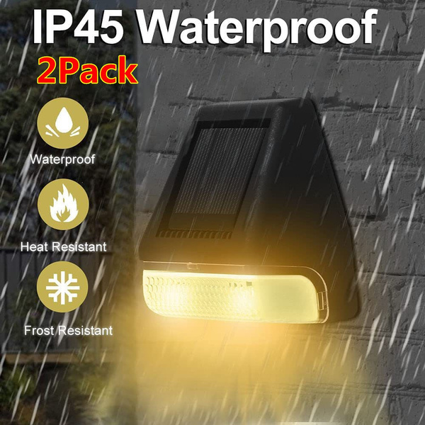 Solar Lights Outdoor 2PC 100LED PIR Motion Sensor Wall Light IP65 ...