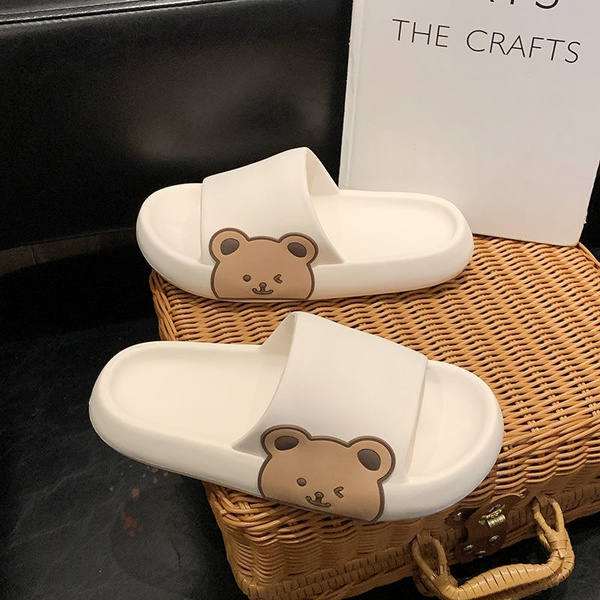 Super Soft Sandals Home Slippers Solid Color Thick Soled Antiskid ...