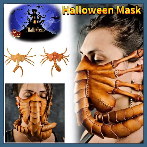 High Quality Halloween Mask Facehugger Costume Alien Facehugger Face ...