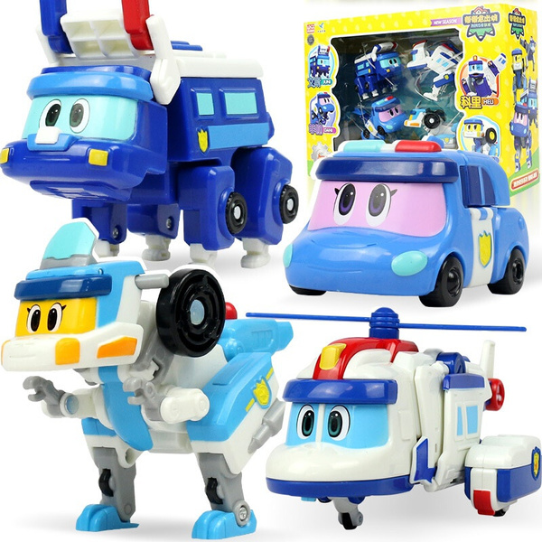 New Season Mini 4pcs/set Transformation Gogo Dino Action Figures ...
