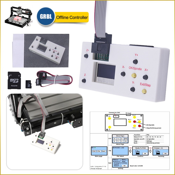 2022 Latest GRBL Offline Controller Module for CNC Router 1610 2418 ...