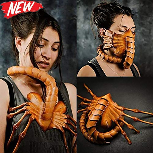 New Creative Alien Facehugger Face Cover Face Hugger Costume Halloween ...