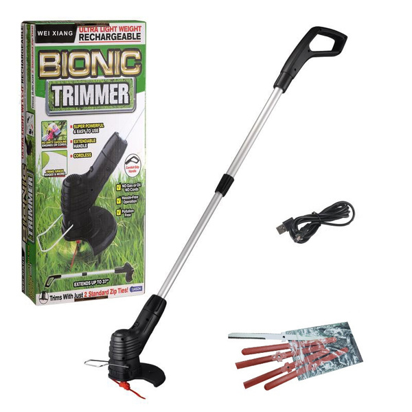 Household Garden Electric Lawn Mower Portable Rechargeable Wireless ...