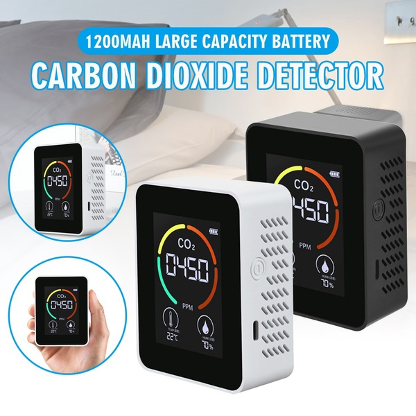 CO2 TVOC HCHO Detector Carbon Dioxide Sensor Monitor Analyzer Air ...