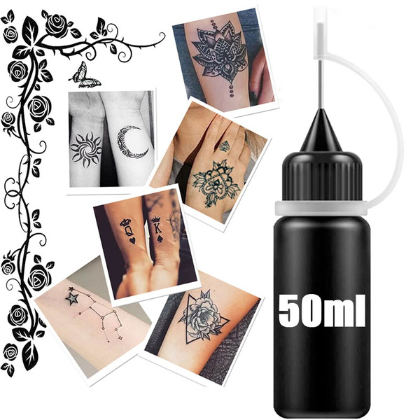 50ml Long Lasting Temporary Tattoo Liquid Tattoo Paste For Temporary ...