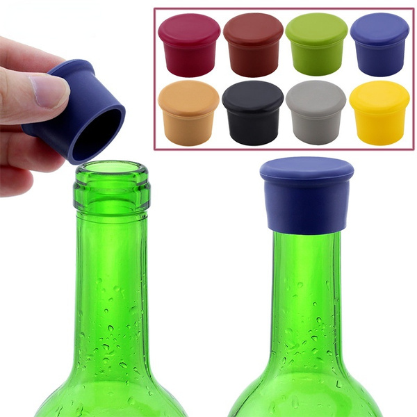 Silicone Bottle Stopper Environmental Protection Wine Bottle Cap Beer ...