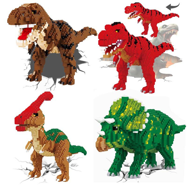 Dinosaur Blocks Classic Cartoon Anime Diamond Building Blocks ...