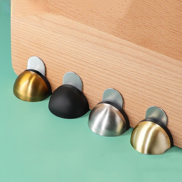 Stainless Steel Rubber Magnetic Door Stopper Non Punching Sticker ...