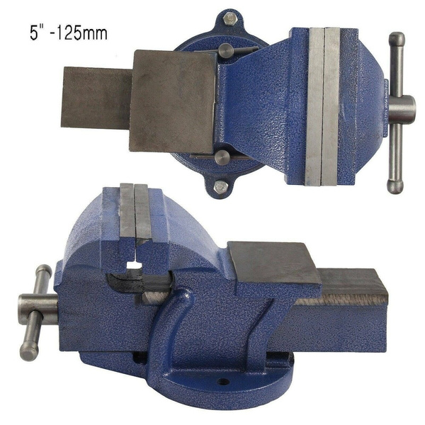 Heavy Duty 5 inch Work Bench Vice Engineer Jaw Swivel Base Vise Clamp ...