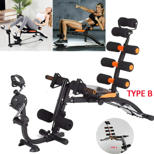 2 Style Multifunctional Adjustable Sit-ups Abdominal Trainer Machine ...