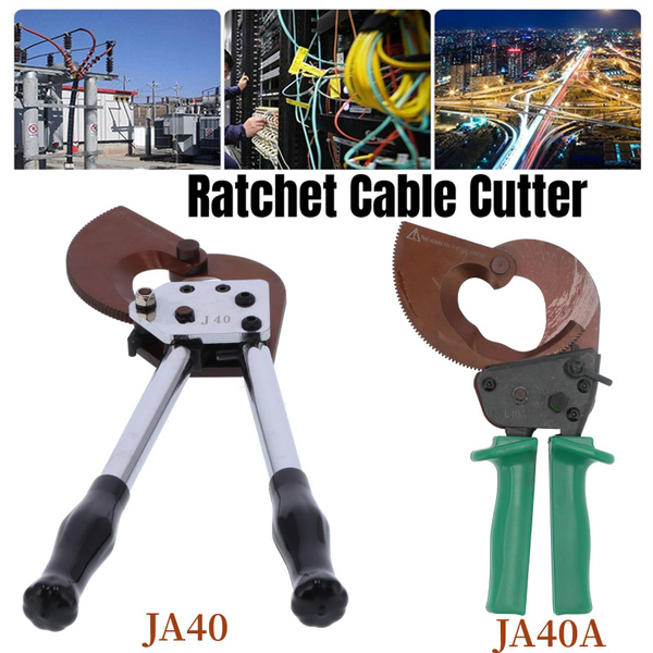 JA40/JA40A Practical Ratchet Cable Cutter Wire Line Cutting Hand Tool ...