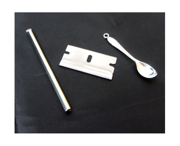 Snuff Snorting Tool Set Sniffer Tube Chopper Blade Scrapper Mini Scoop ...