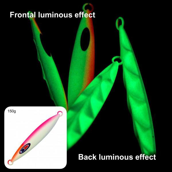 100g/120g/150g/200g Exquisite Hard Lure Solid Metal Long Cast Jig Bait ...