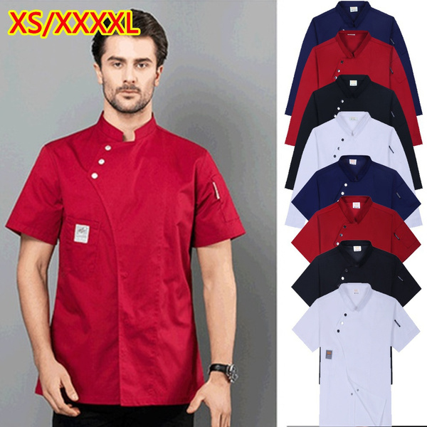 New Men's Kitchen Restaurant Chef Workwear Chef Uniform Multicolor ...