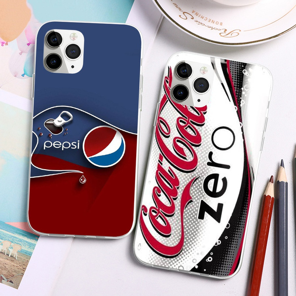 Coca-Cola Pepsi Soft Shell Phone Case for IPhone 5 6s 7 8plus X XR XS ...