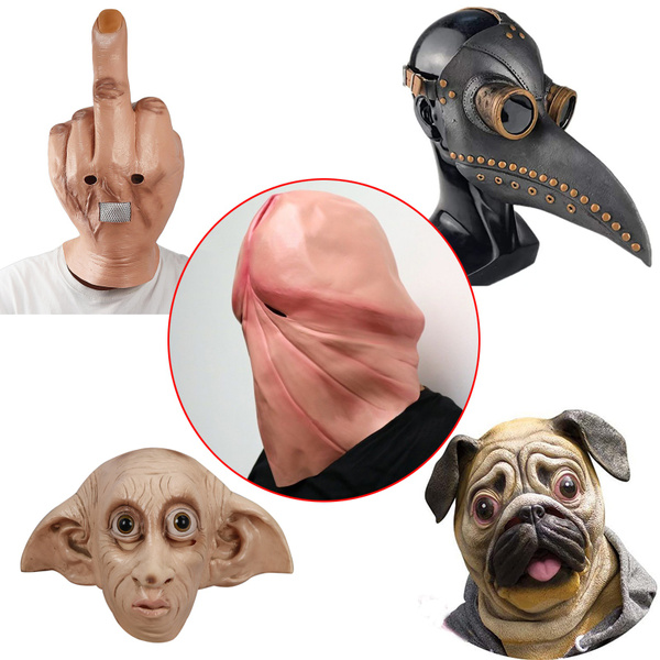 Halloween Spoof Mask Horror Funny Mask Party Dress Up Halloween ...