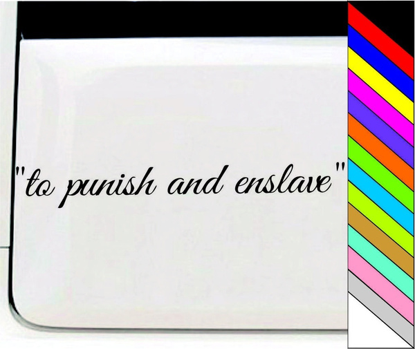 JDM to punish and enslave Fashion Vinly Decal Sticker Fight Car Window ...