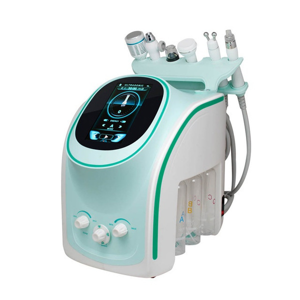 6 in 1 Dermabrasion Peel Clean Skin Care RF Vacuum Face Cleaning Hydro ...