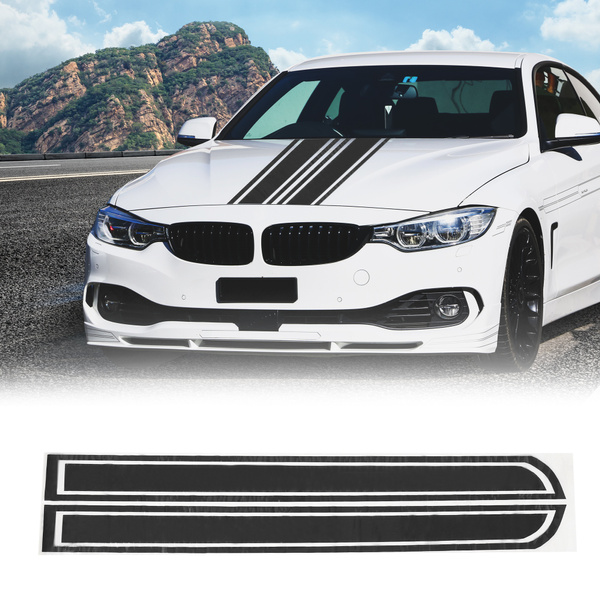 1 Pair Customization WRC Stripe Car Covers Vinyl Racing Sports Decal ...